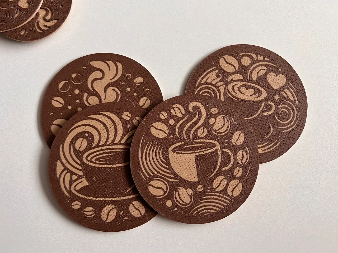 Coaster - Coffee & Love by jdormer9 | Download free STL model ...