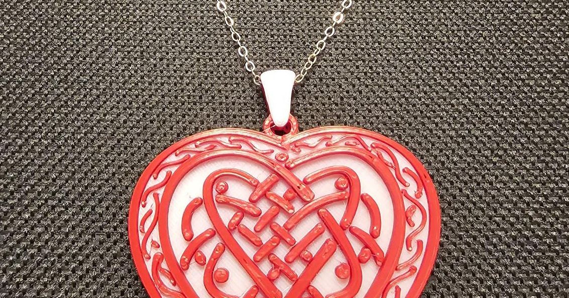 Heart Pendant by Mikek | Download free STL model | Printables.com