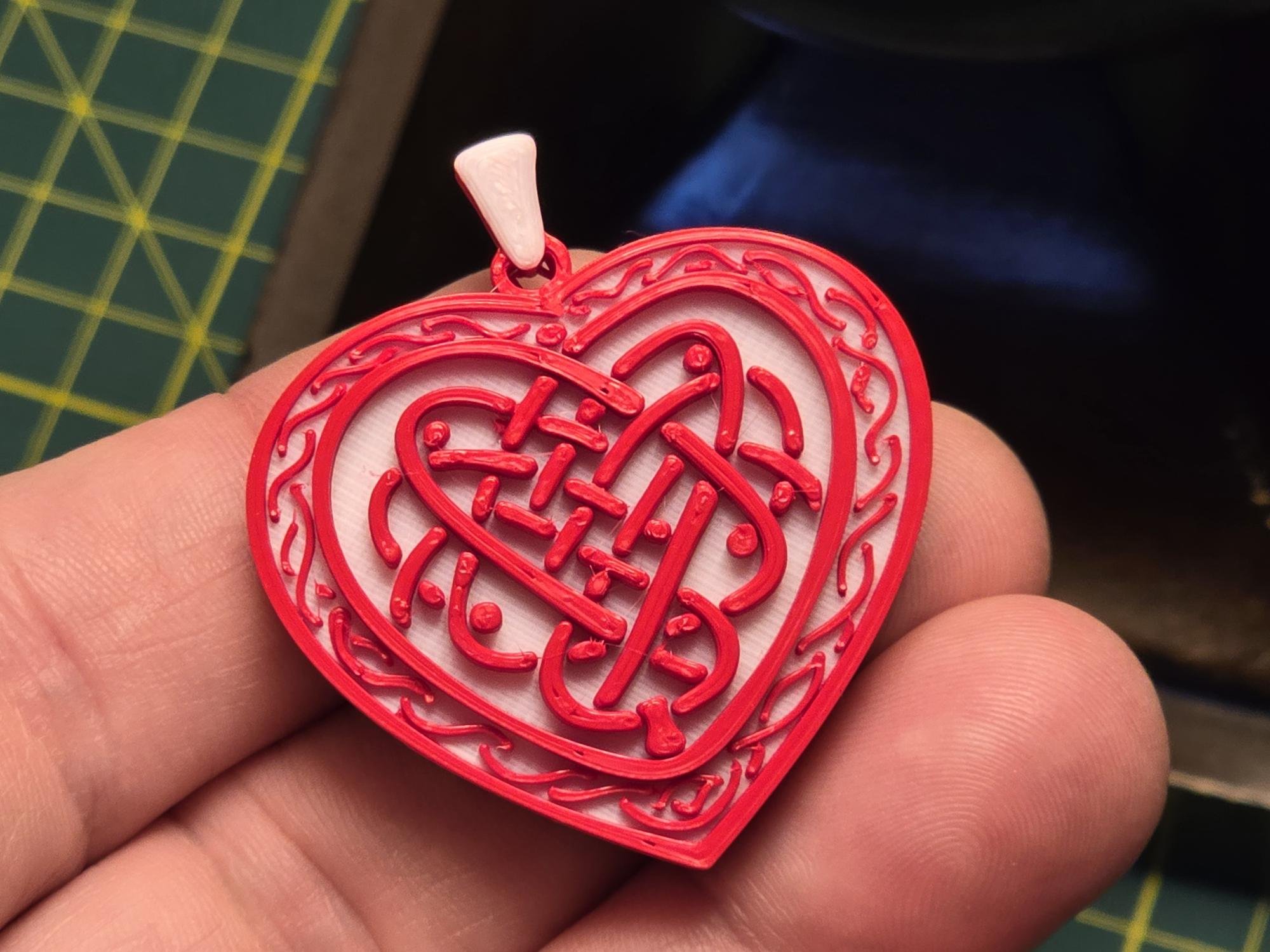 Heart Pendant by Mikek | Download free STL model | Printables.com