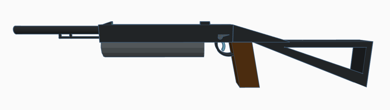 Simple Low Poly Gun by Interstellar | Download free STL model ...