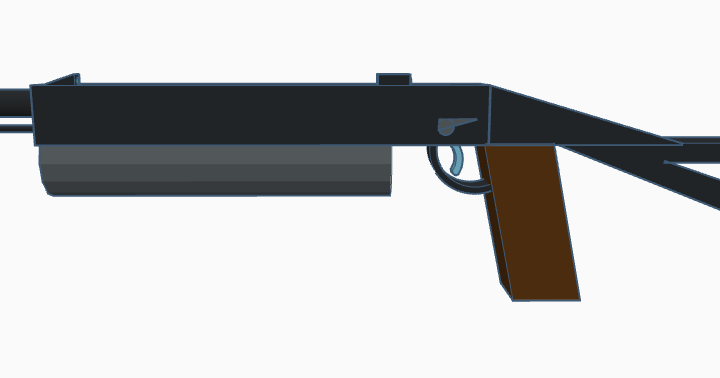 Simple Low Poly Gun by Interstellar | Download free STL model ...