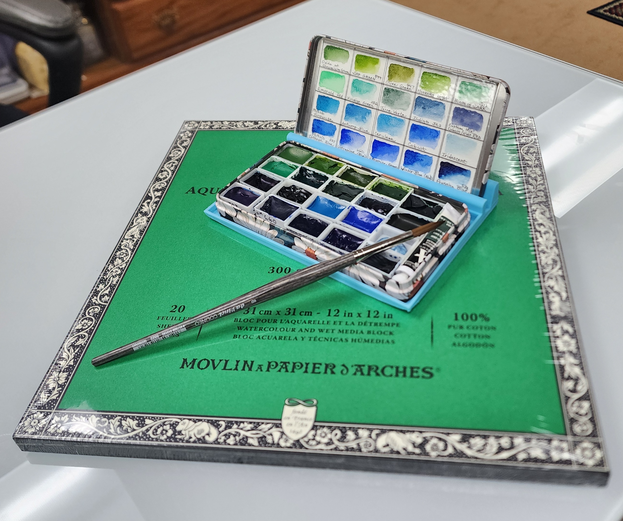 Paint Tray w Lid Holder (pan paints) by Ken Wright | Download free STL ...