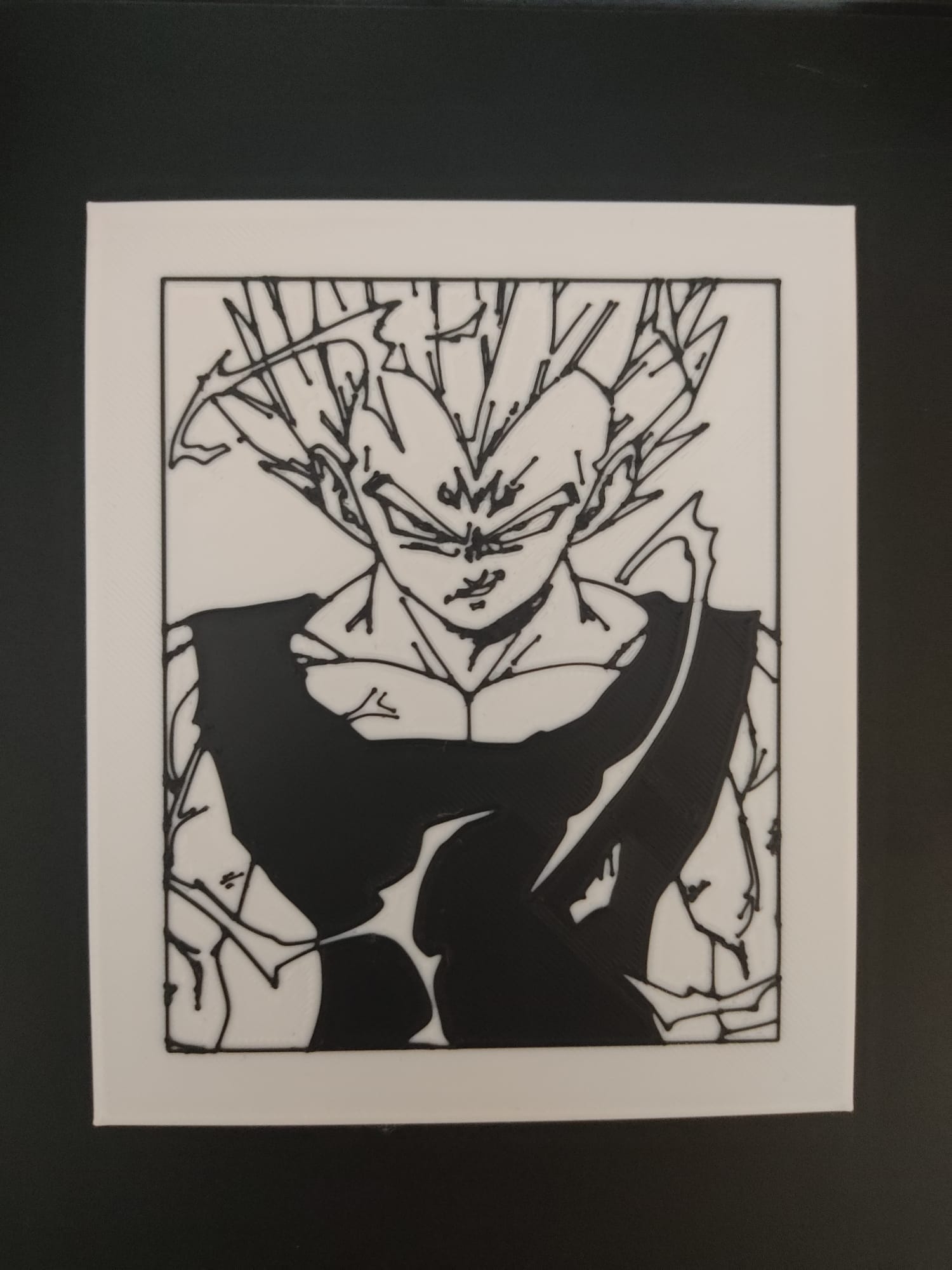Majin Vegeta panel (dragon ball z) by Esteban | Download free STL model ...