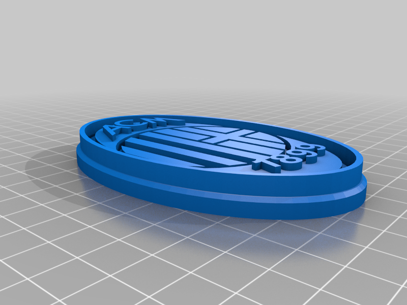 Ac milan Logo by diegobello90 diegobello90 | Download free STL model ...
