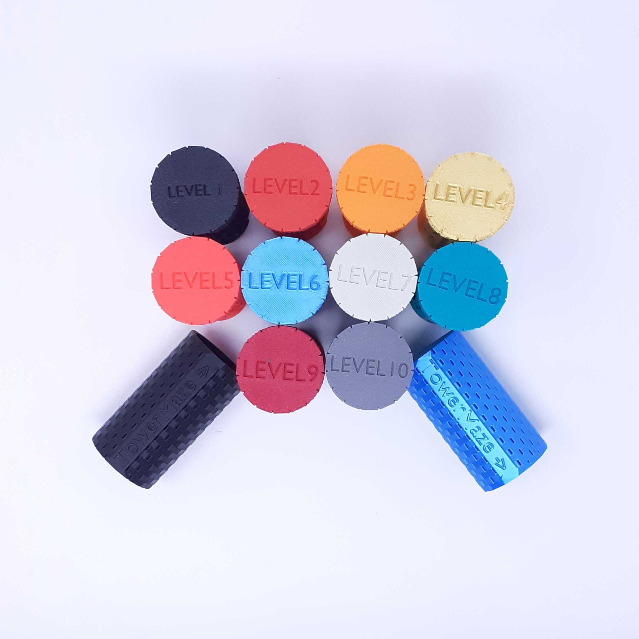 SET OF 10 DIFFERENT COMPLEXITY TOWER MAZE - 10 LEVELS - EACH MORE ...