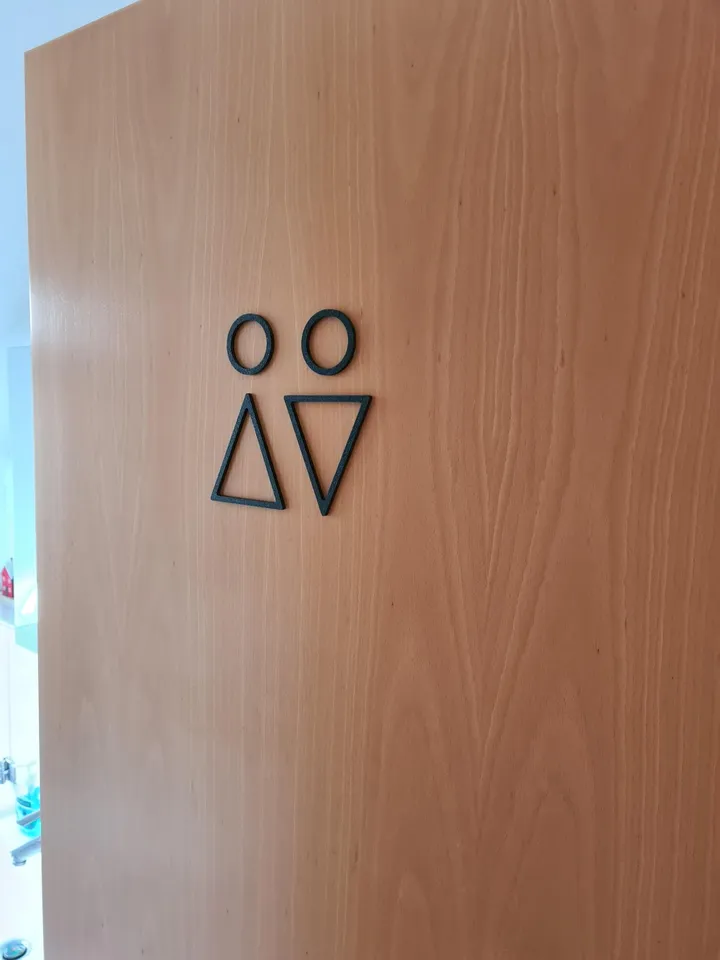 WC Door Sign by Jan124 | Download free STL model | Printables.com