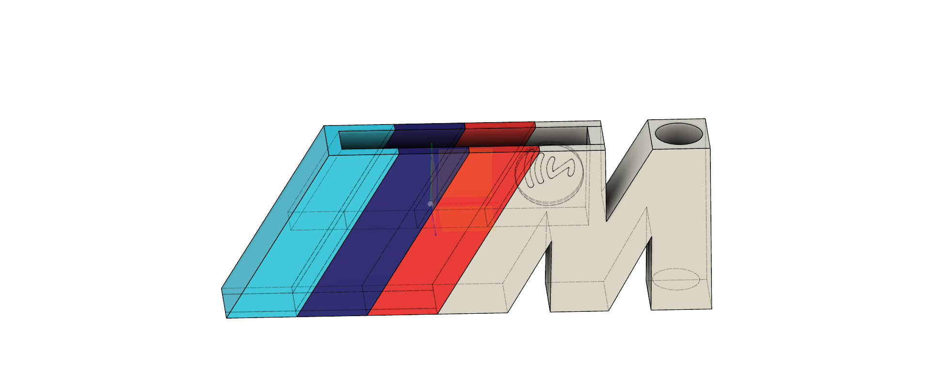 BMW M logo cardholder and penholder with nfc tag gap by JB | Download ...
