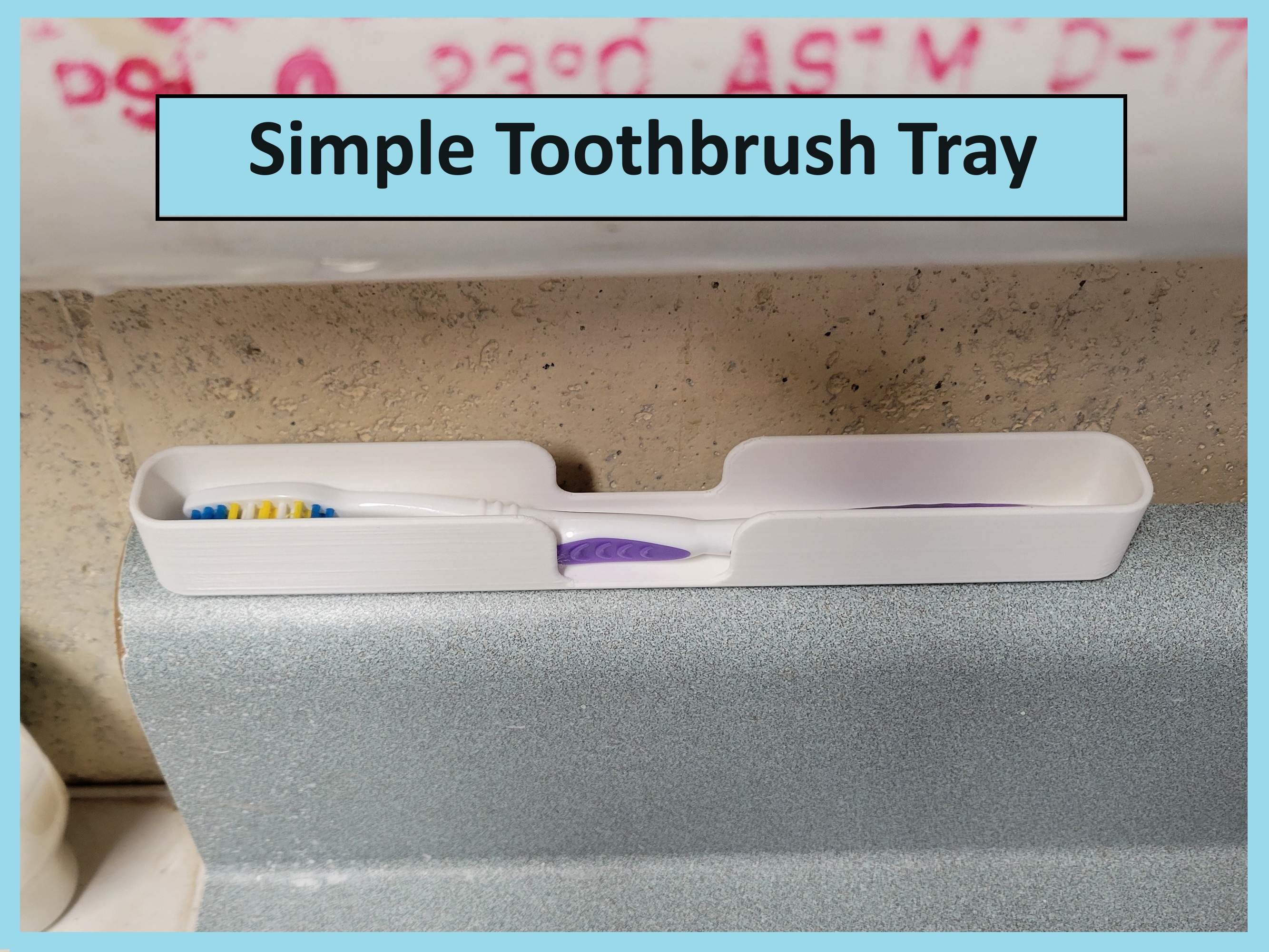 Simple Toothbrush Tray by Phil Caruso | Download free STL model ...