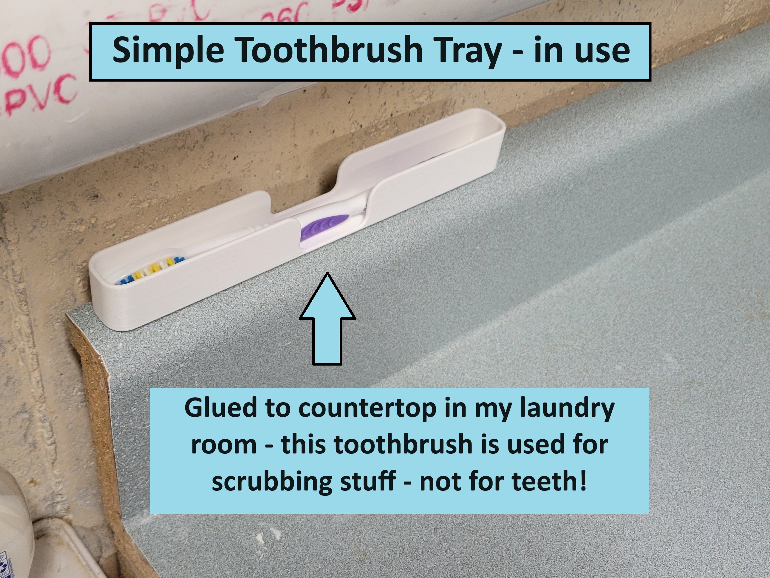 Simple Toothbrush Tray by Phil Caruso | Download free STL model ...