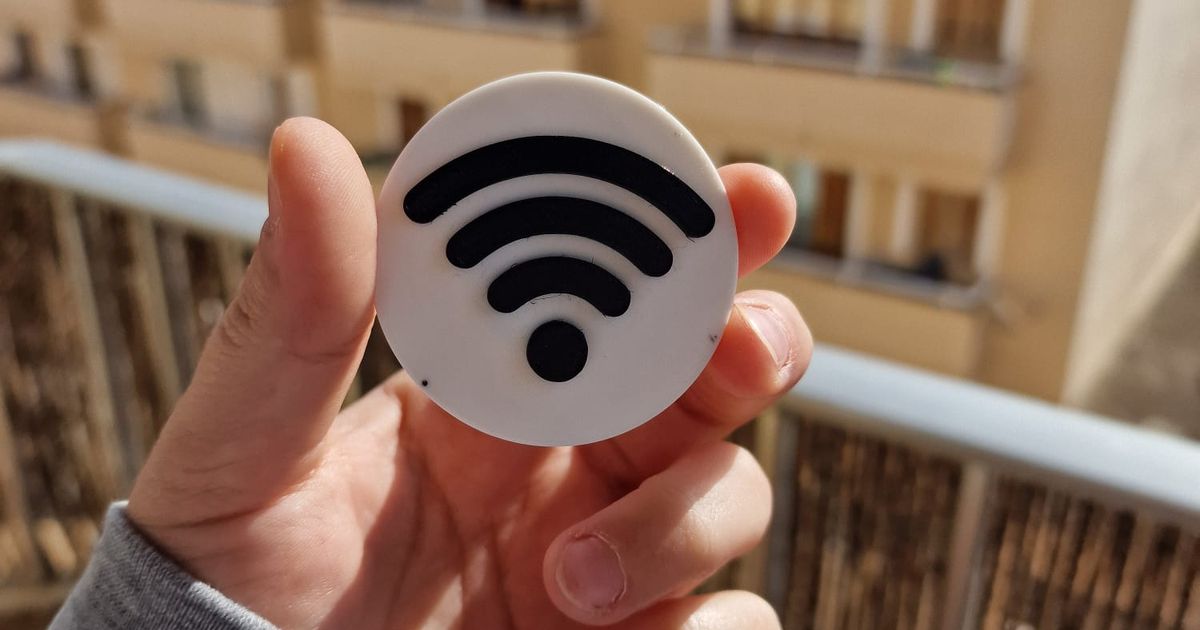 WIFI NFC Tag by Design3D.JM | Download free STL model | Printables.com