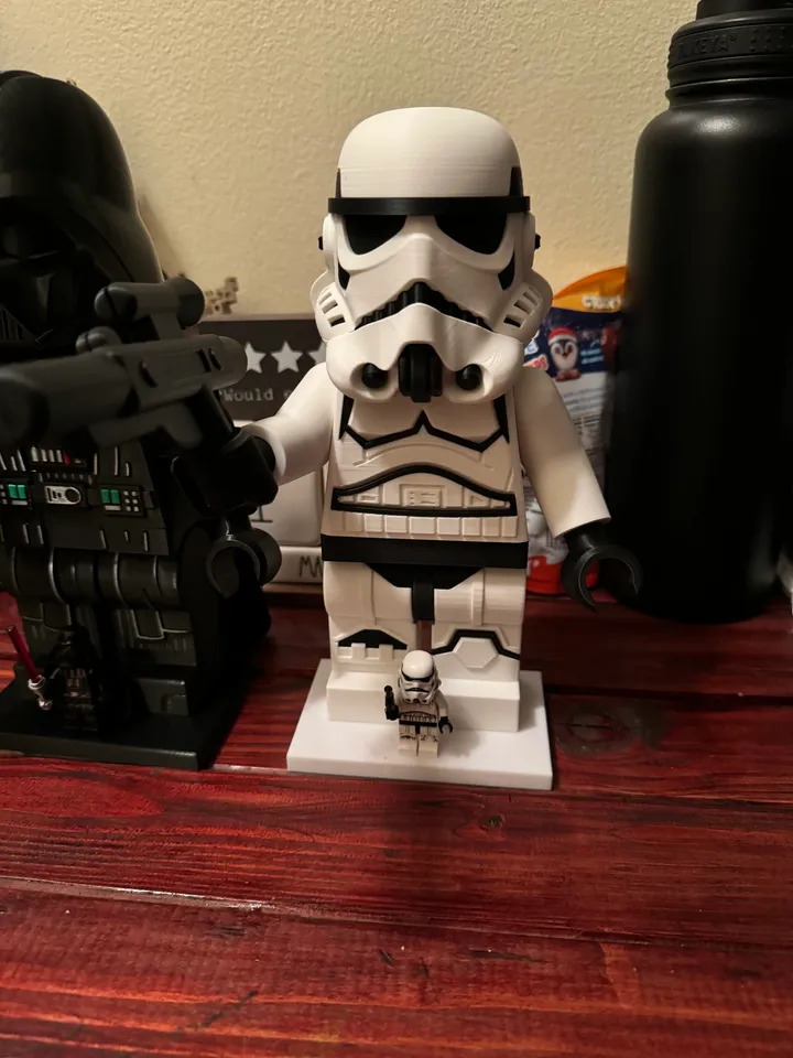 Big Bricks Stand (mini-fig & 6:1 scale) by Michael | Download free STL ...