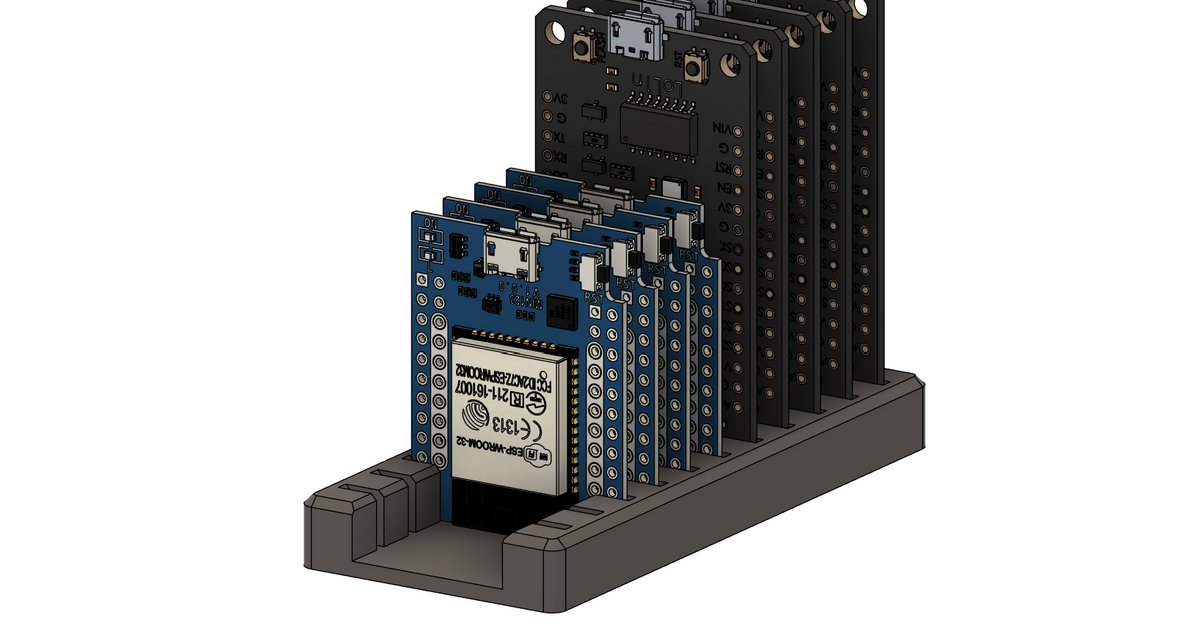 Microcontroller Holder by ErikSlevin | Download free STL model ...