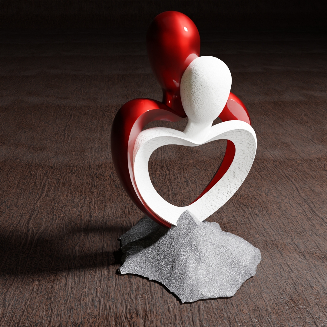 Heart Sculpture 9 by Maker81 | Download free STL model | Printables.com