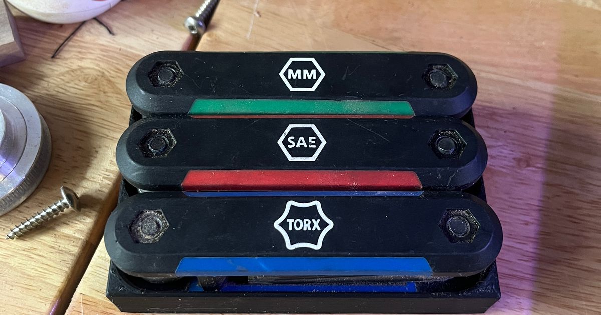 Allen key holder by Kyan Thomas | Download free STL model | Printables.com