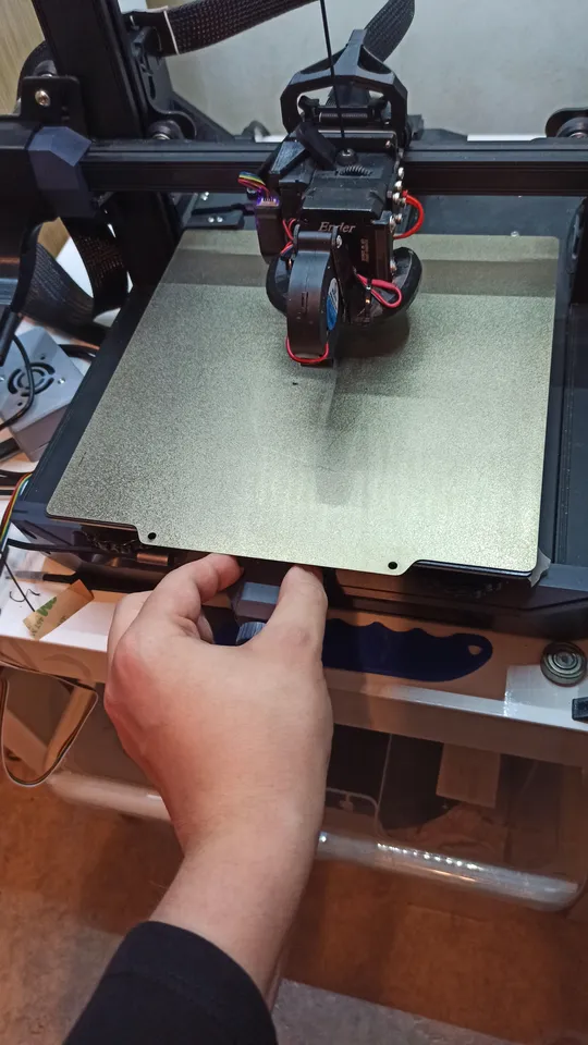 Ender 3 S1 Low profile handle with ADXL 345 mount by Dwaff | Download ...