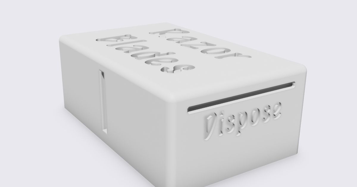 DE Safety Razor Disposal Bin by Another Strange Creation | Download ...