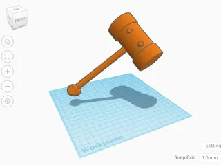 Simple Gavel by Warmaker | Download free STL model | Printables.com
