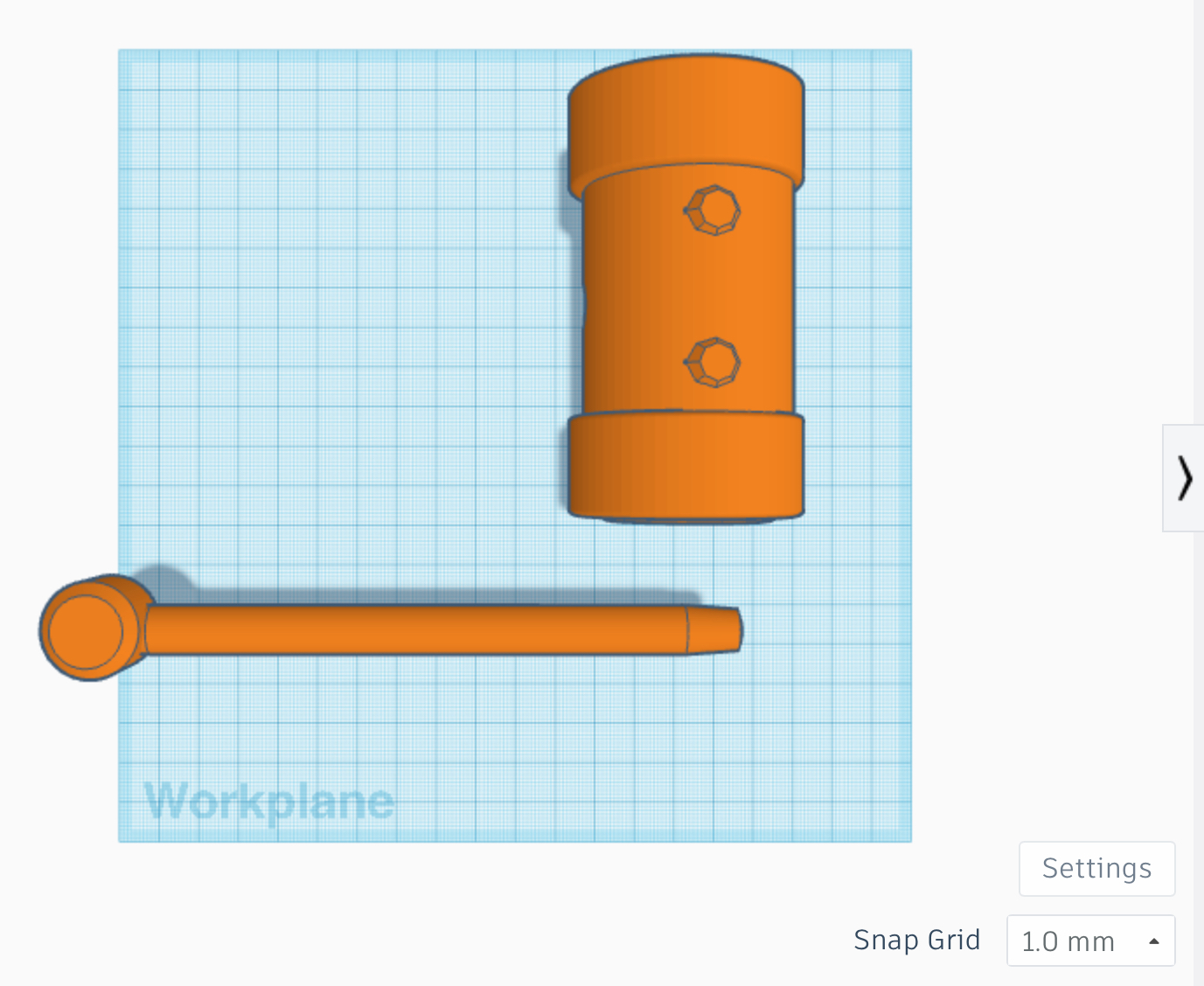 Simple Gavel by Warmaker | Download free STL model | Printables.com
