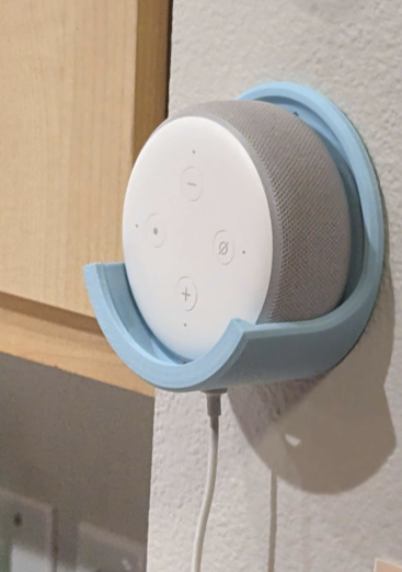 Amazon Echo Dot Wall Hanger by oddios | Download free STL model ...