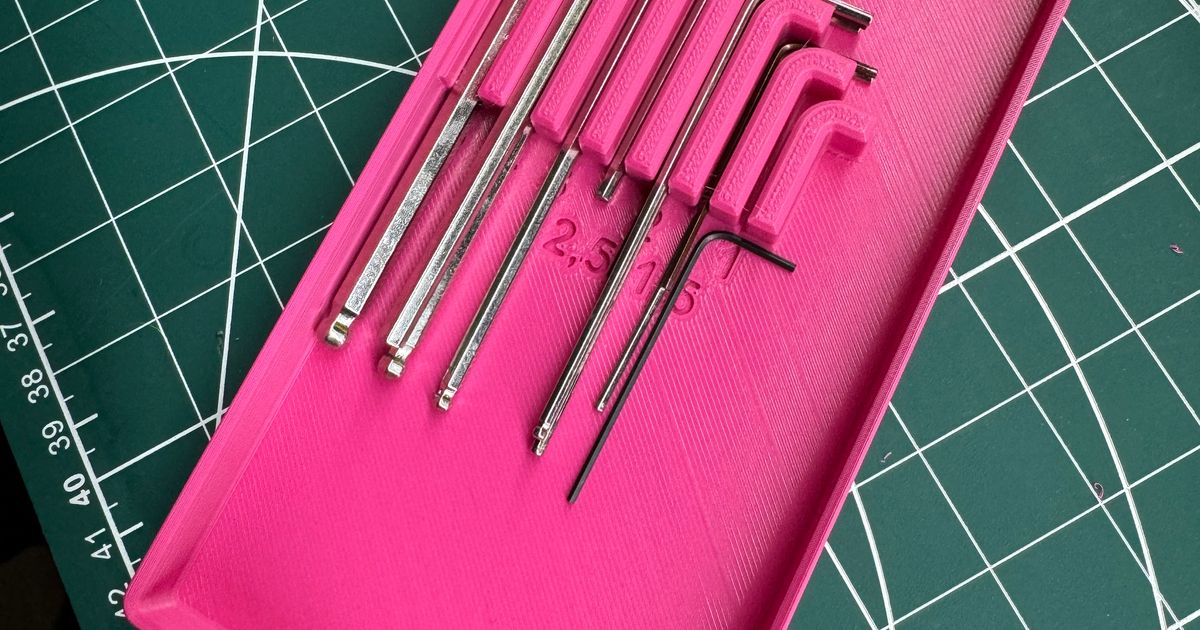 Gridfinity Allen Key holder bulk storage short by Alin Rizea | Download free STL model ...