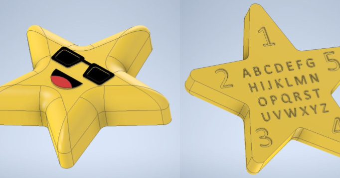 Starfish learning bath toy for kids by Crafter | Download free STL model | Printables.com