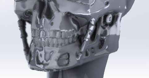 Gear knob Terminator T800 skull by AdrianM. | Download free STL model ...