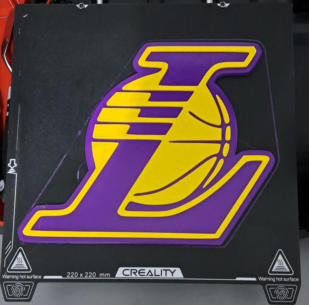 Lakers Logo von SD-3D | Kostenloses STL-Modell herunterladen ...