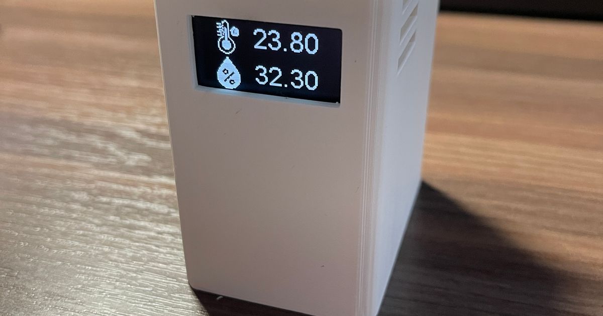 Weather Station - NODE MCU V3 (ESP8266), Waveshare DHT22 with OLED 1,3 ...