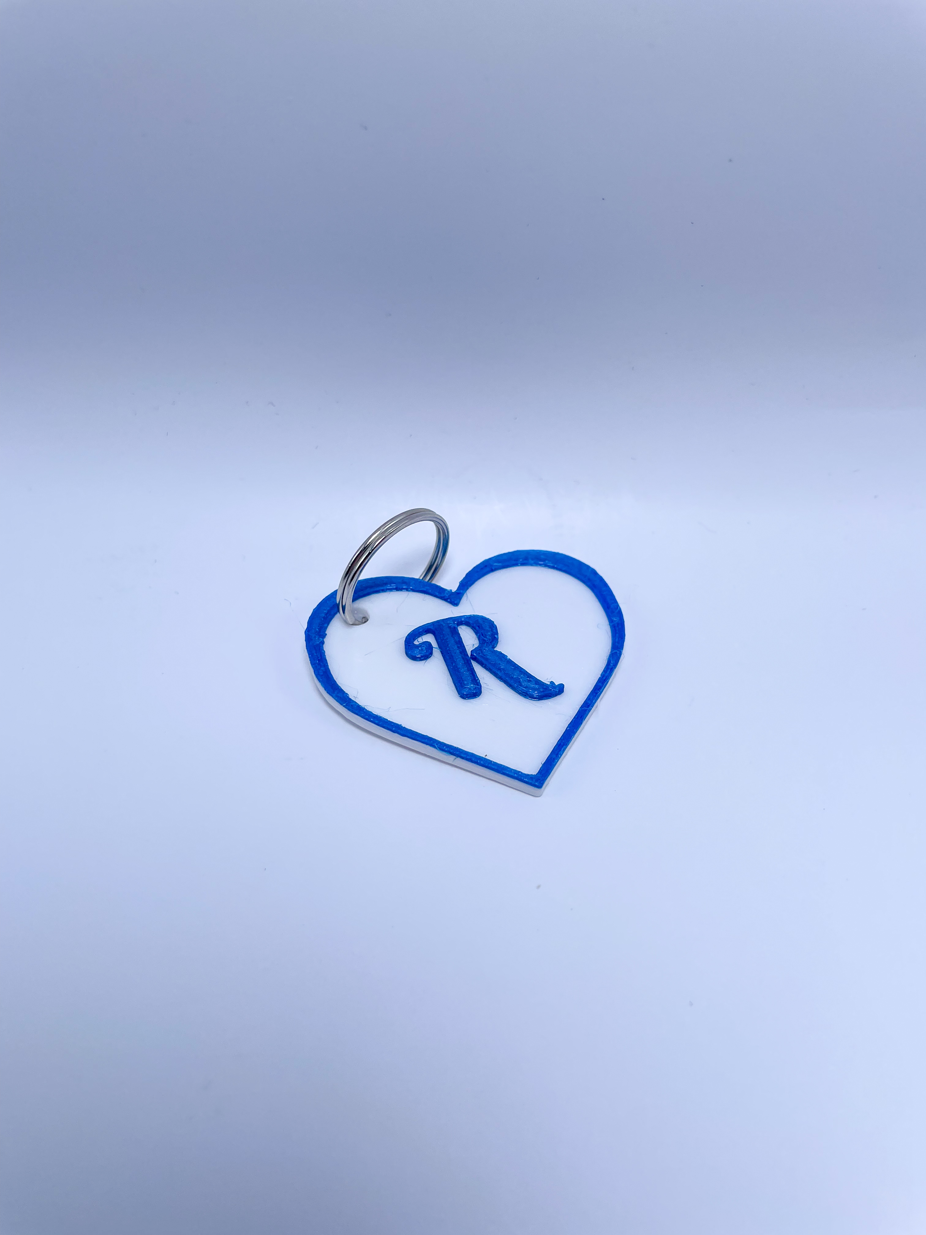 Heart Keychain with Letter by Fede3D | Download free STL model ...