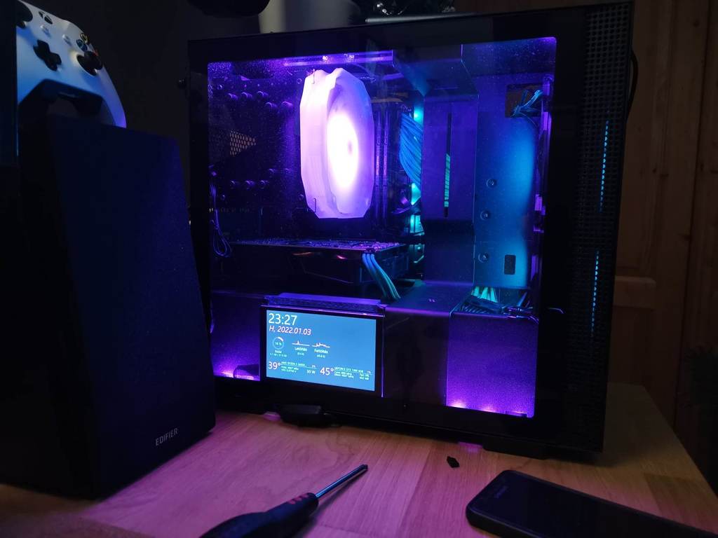 NZXT H210 / H210i Waveshare display mount by TG Tom | Download free STL ...
