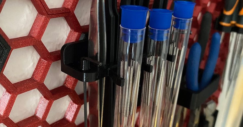 Custom holder for honeycomb storage wall system (HSW) by Robin | Download free STL model ...