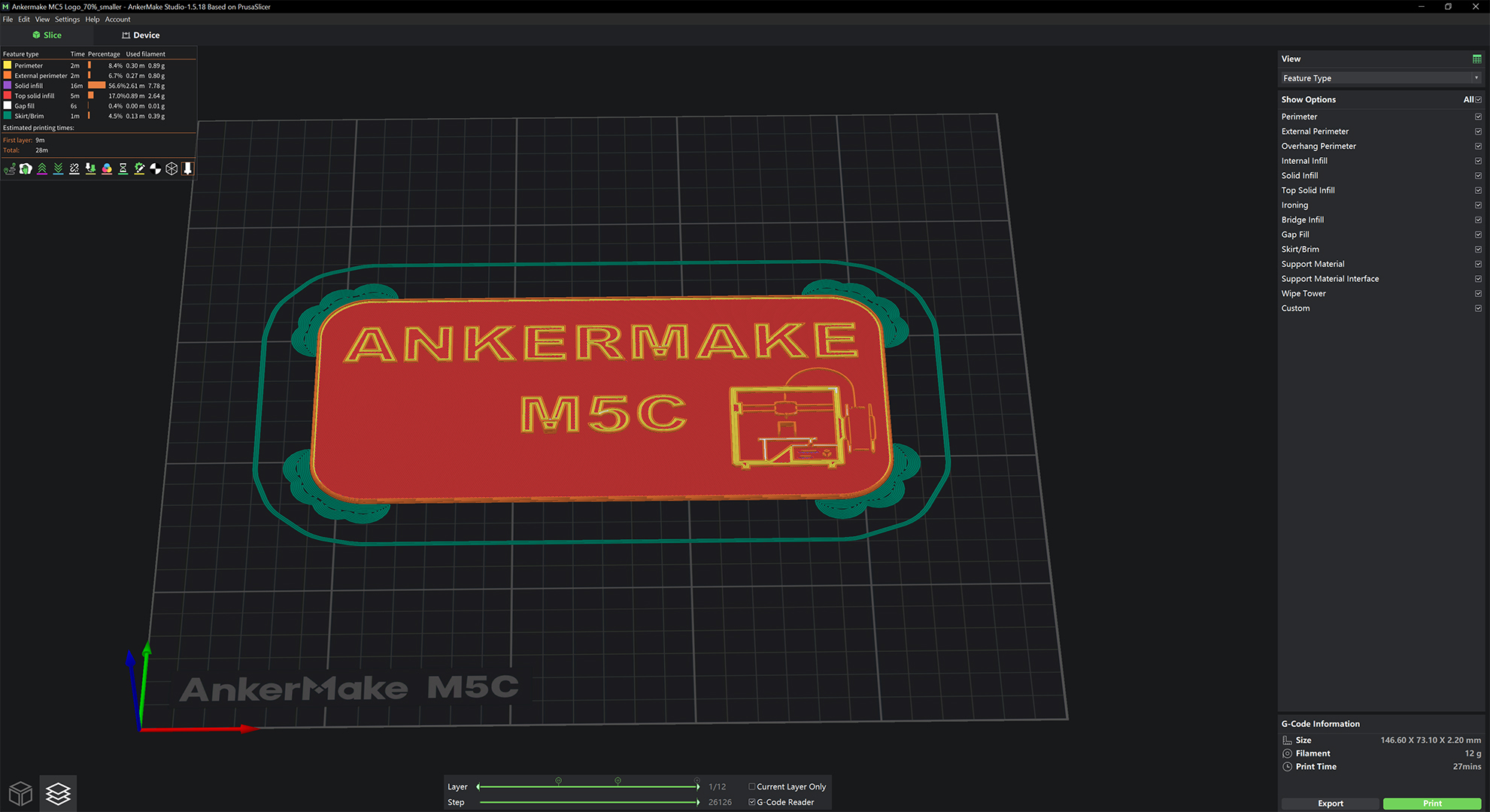 Ankermake M5C logo sign by MroadrunnerM | Download free STL model ...