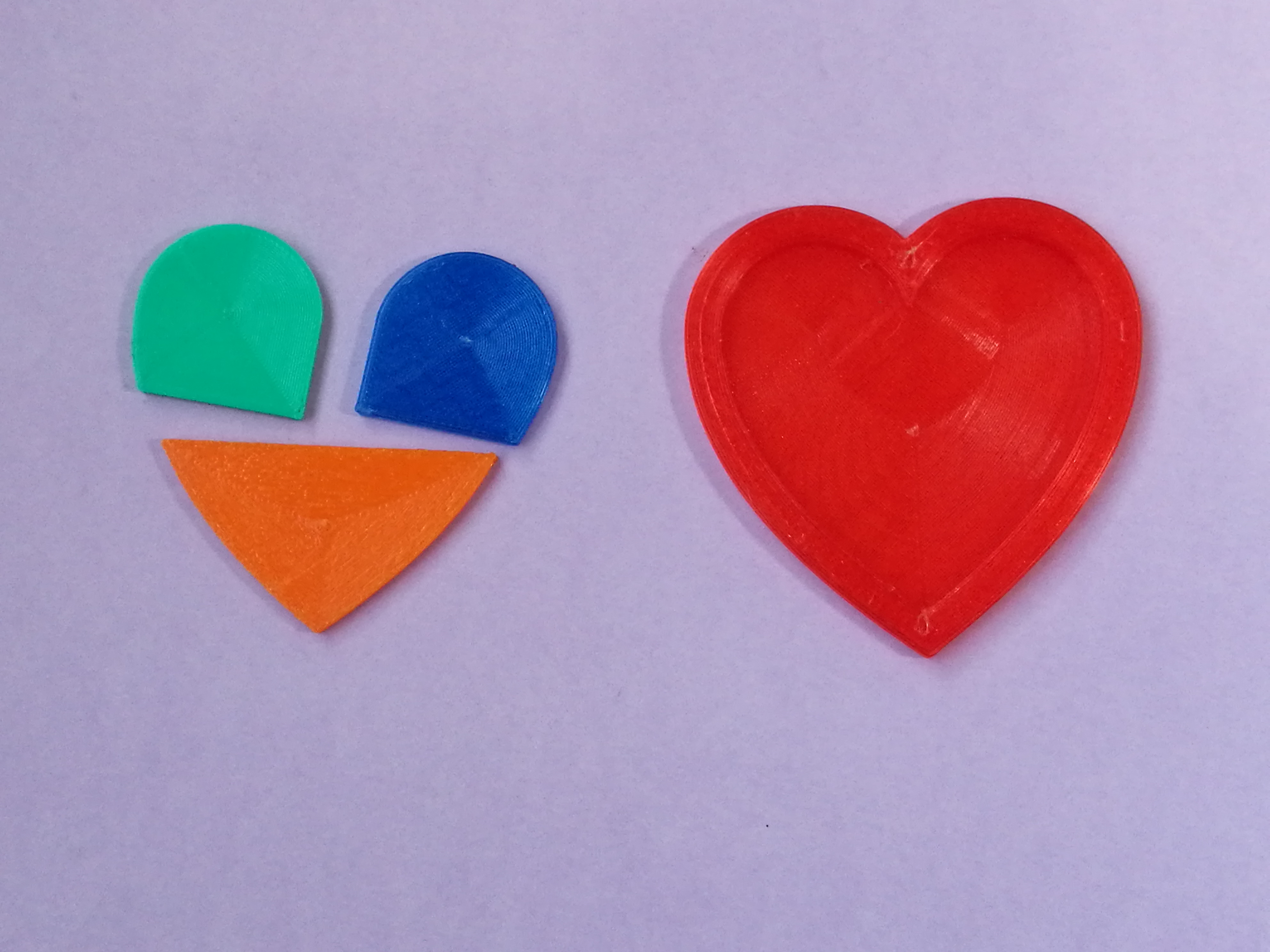 Heart model cutter & frame tool - customizable OpenSCAD, HueForge ...