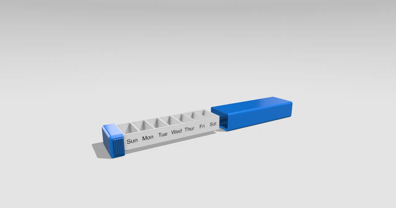 Weekly Pill Organizer - Snappy! by TripleDLab | Download free STL model ...