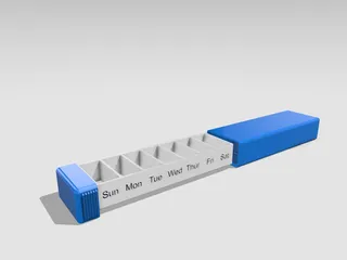 Weekly Pill Organizer - Snappy! by TripleDLab | Download free STL model ...