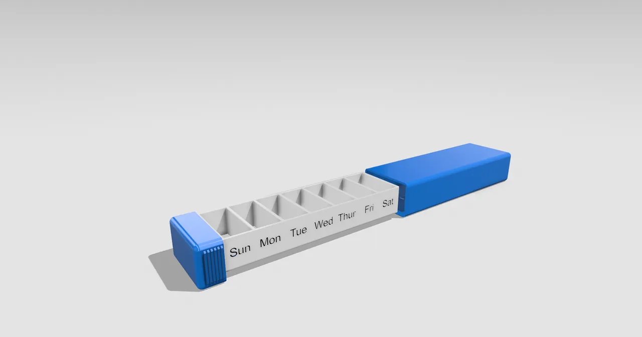 Weekly Pill Organizer - Snappy! by TripleDLab | Download free STL model ...