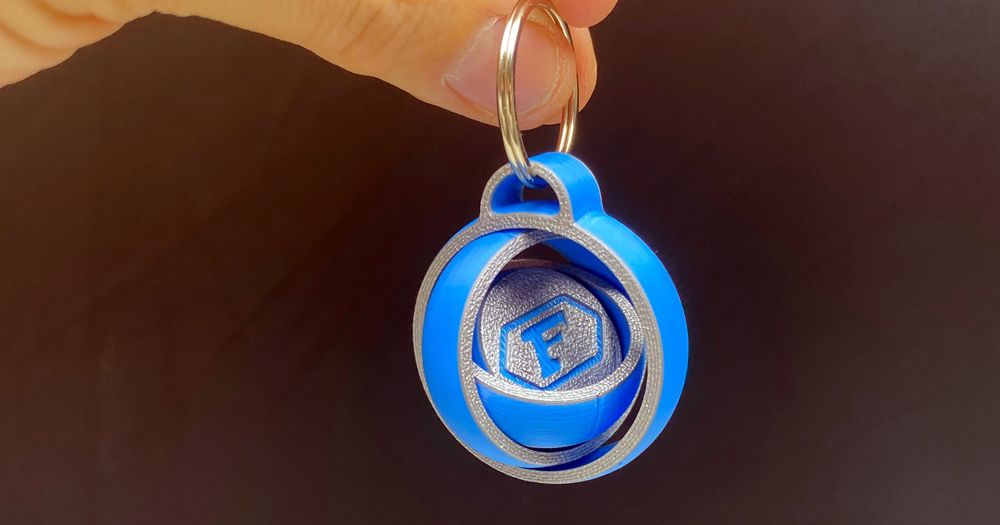 CAPTAIN FUTURE Fidget Gyroscope Keychain Spinner (Print-In-Place) by ...
