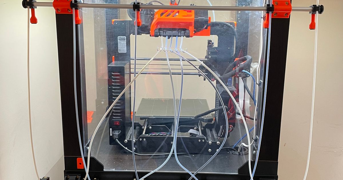 Air-buffer for Prusa Enclosure V2 - MMU3 by LudoM | Download free STL ...