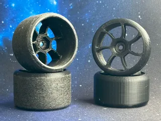 RC Car (Drift) Wheels - 12 mm Hex by Doggy25 | Download free STL model ...