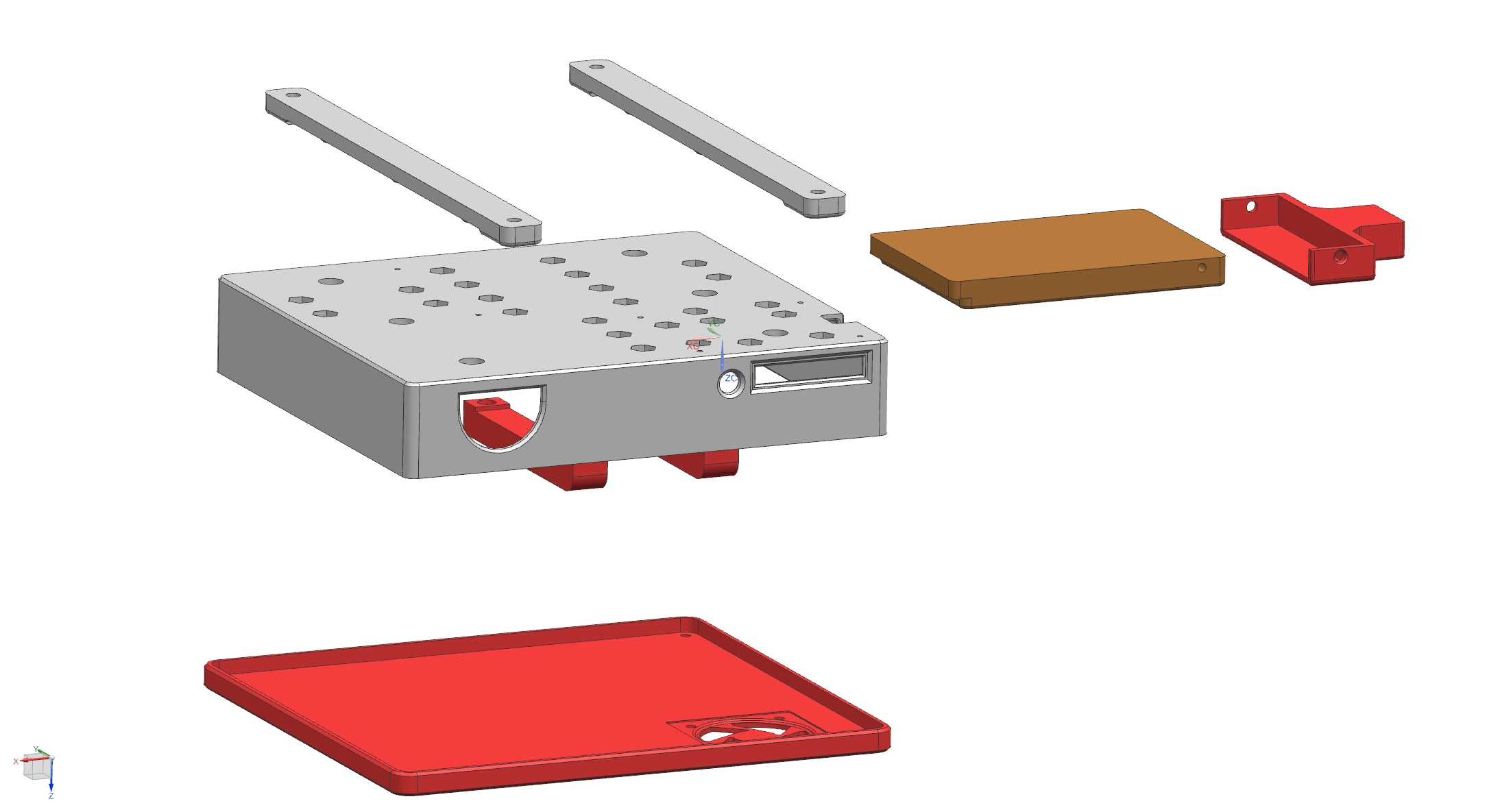 Raspberry Pi 4B + HDD USB 2.5 SATA case by Paragon | Download free STL ...