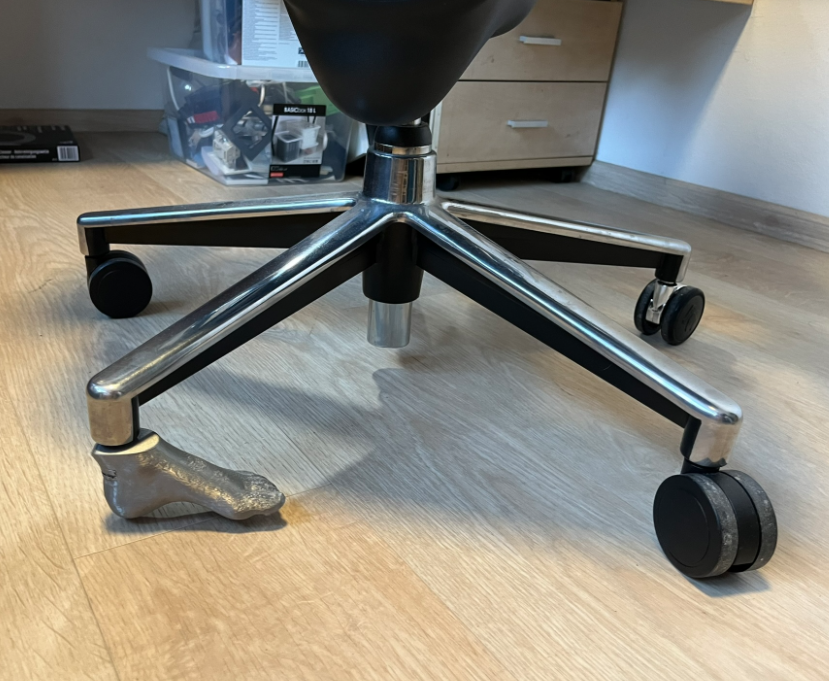 office chair spare "wheel" by DanielR | Download free STL model ...