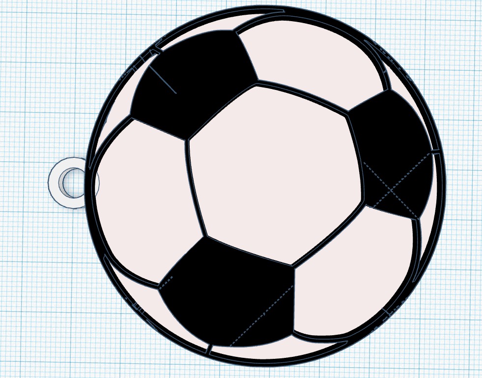 Soccer ball keychain (futbol) by Chato | Download free STL model ...