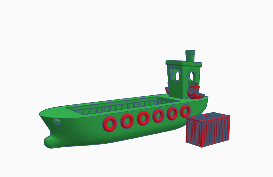 bCOS-Benchy Container Ship by Coroleon | Download free STL model ...