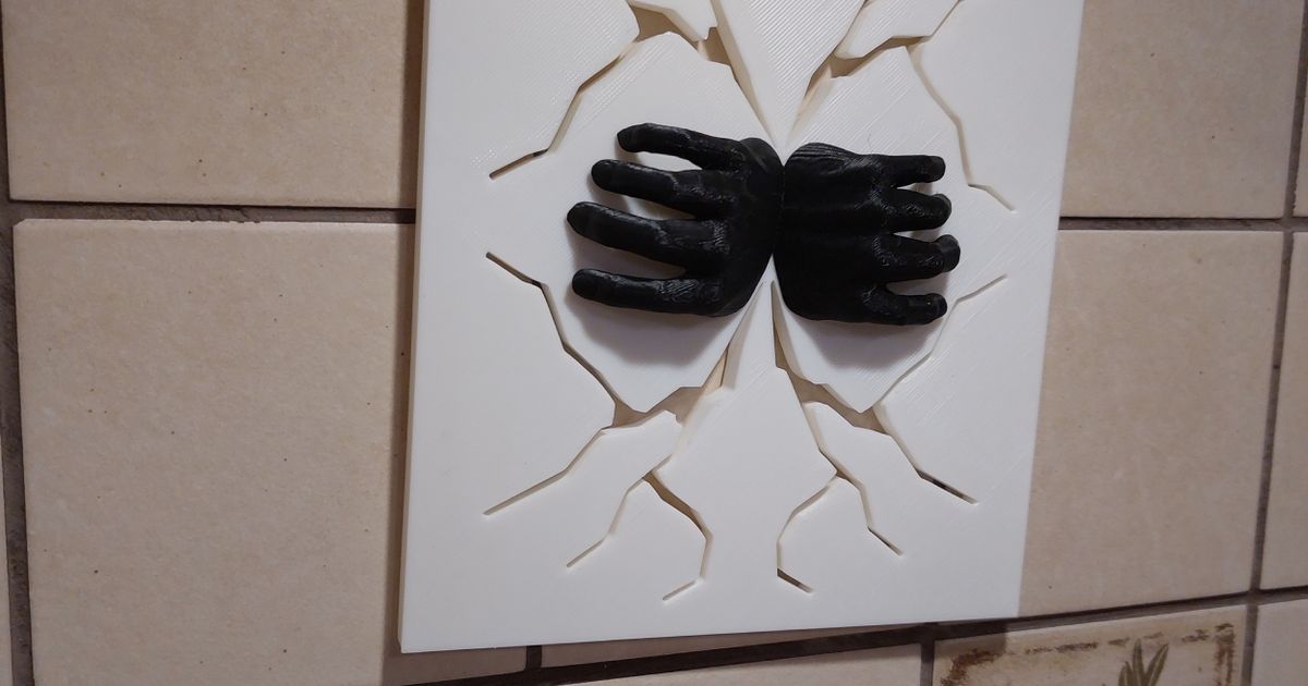 CRAWLING HANDS WALL DECOR by 3DBrinumi | Download free STL model ...