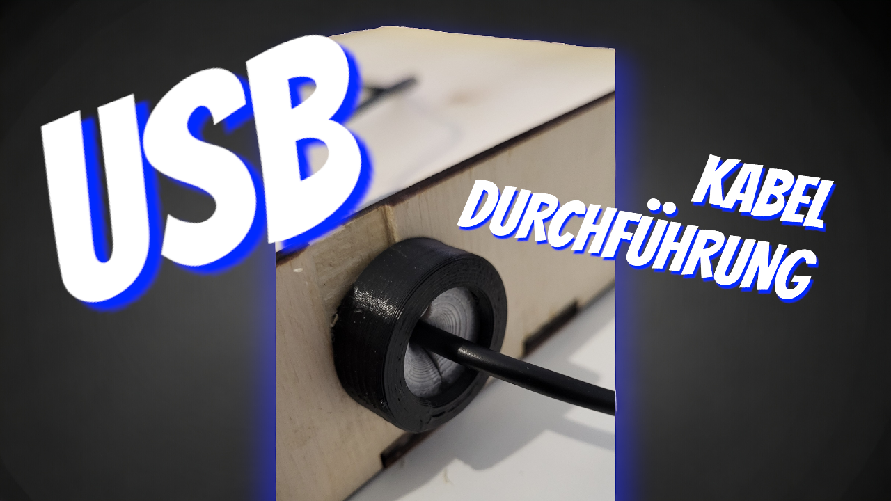 USB Kabeldurchführung by Vitti84 | Download free STL model | Printables.com