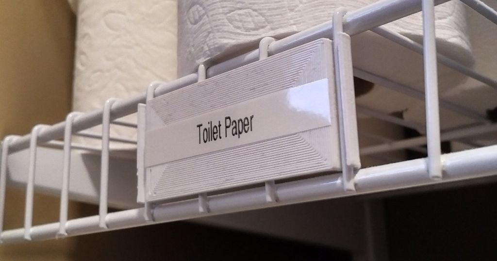 Wire Shelving Labels by HalfwitTomfoolery | Download free STL model ...