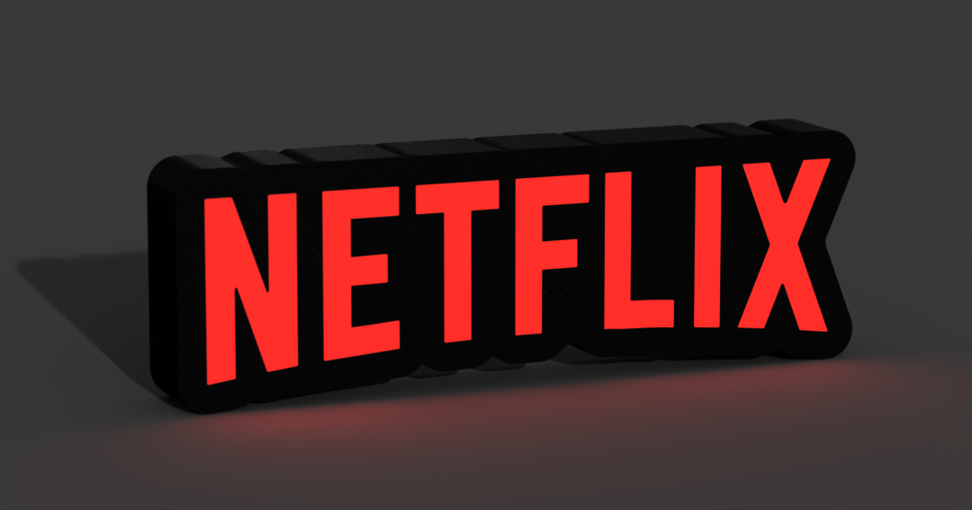 NETFLIX Lightbox LED Lamp por braga3dprint | Tienda de Printables