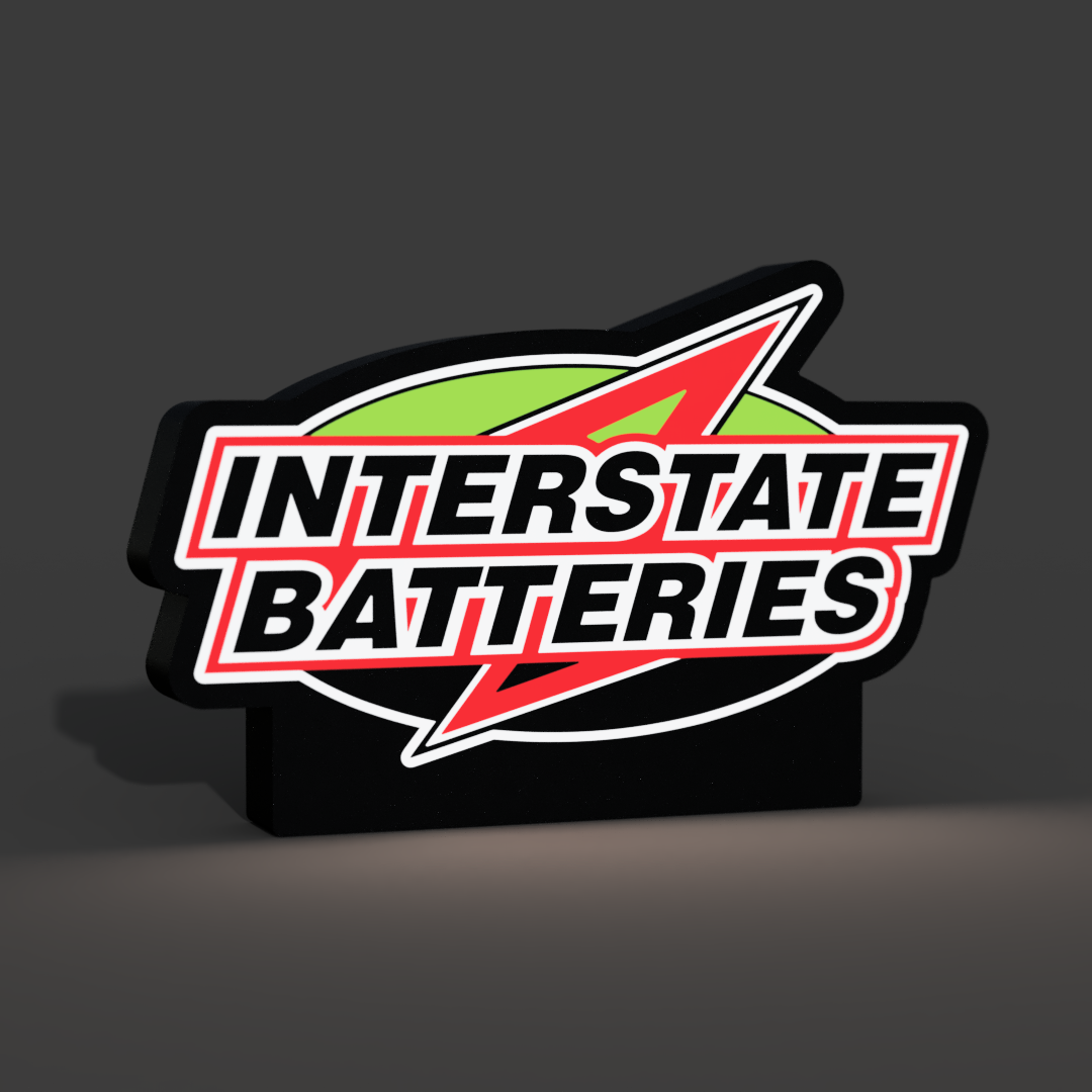 Interstate Batteries Lightbox LED Lamp by braga3dprint | Printables Store