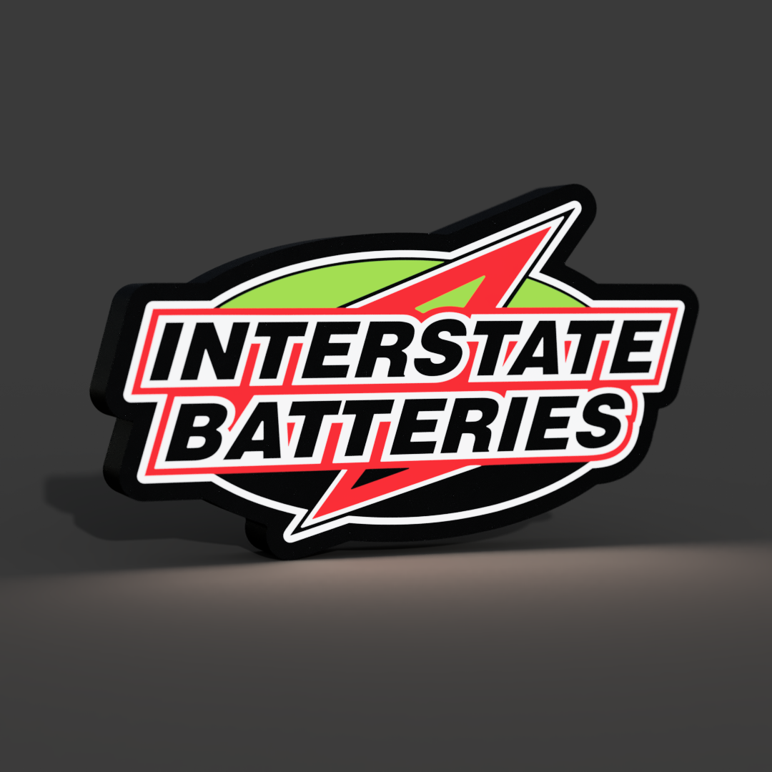 Interstate Batteries Lightbox LED Lamp by braga3dprint | Printables Store