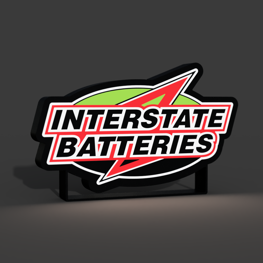 Interstate Batteries Lightbox LED Lamp by braga3dprint | Printables Store